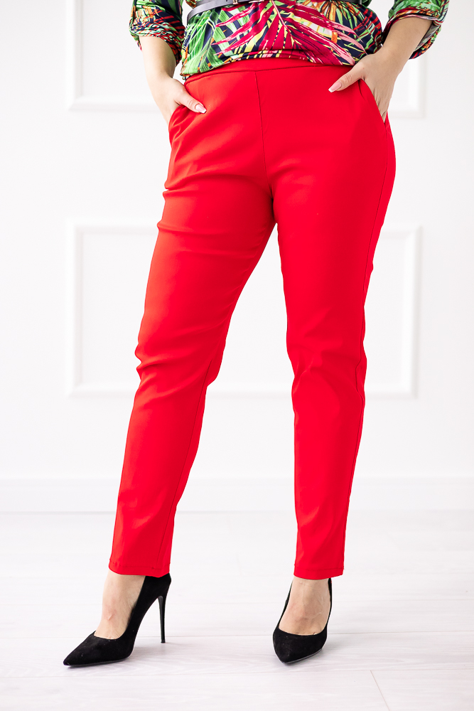 Czerwone Spodnie ZENTORI Spodnie Spodnie uniwersalne TONO