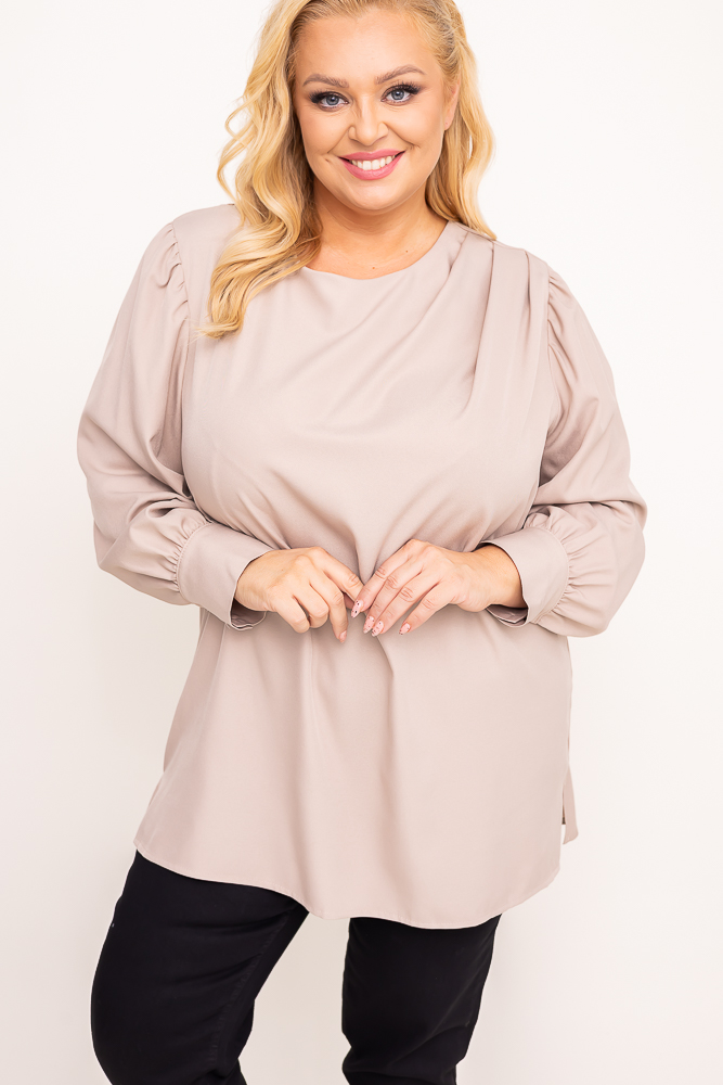 Beżowa Bluzka LEMENTO Bluzki TONO